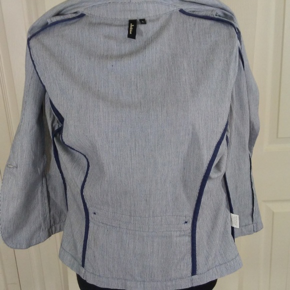 ambition | Jackets & Coats | Ambition Blue And White Pin Stripe Jacket ...